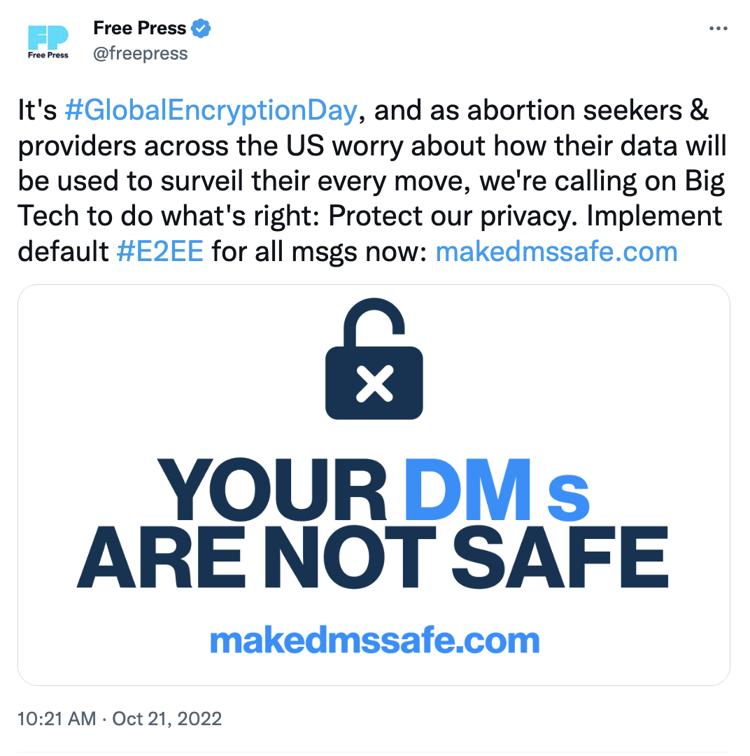 OPEN LETTER: Make DMs Safe