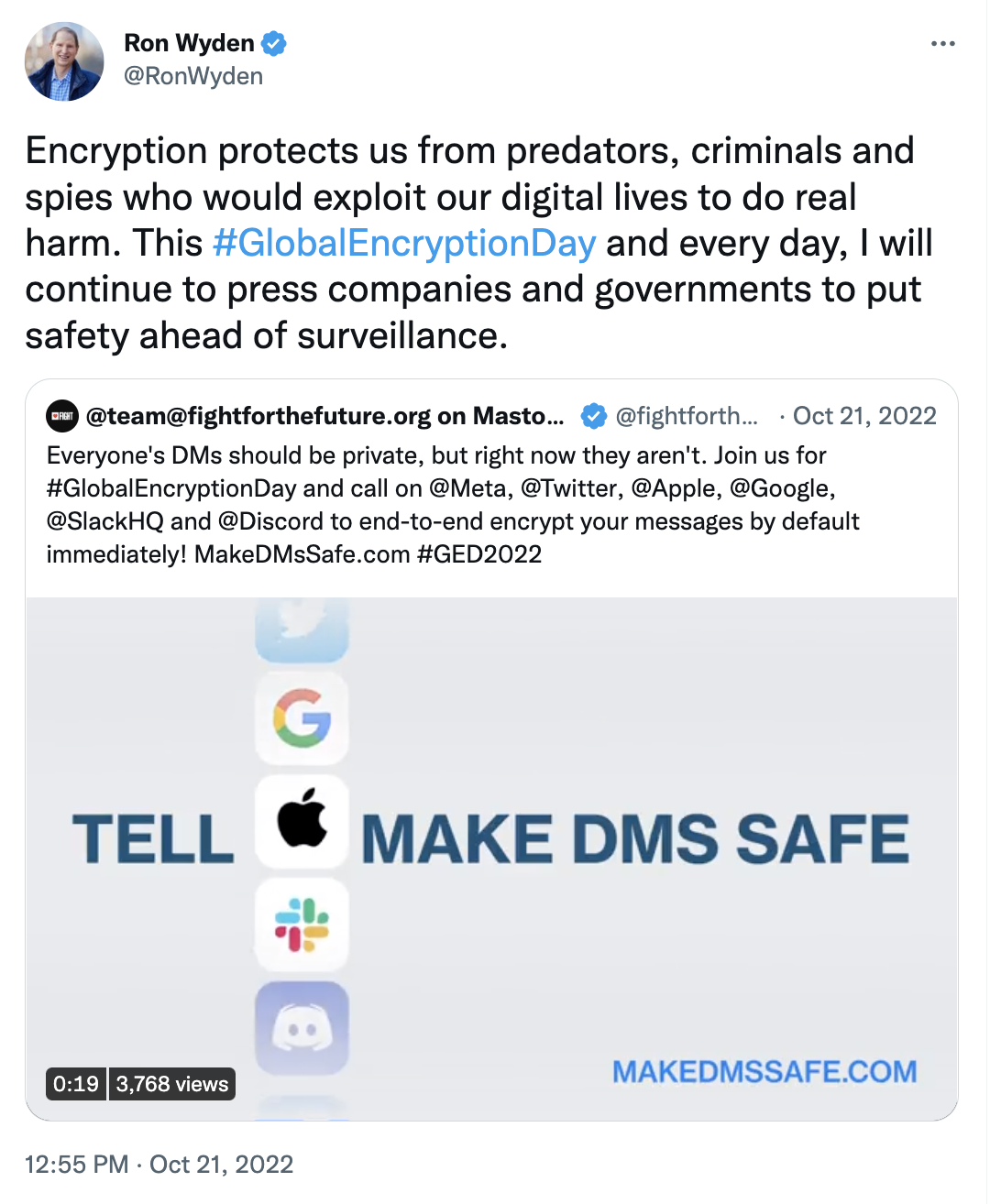 OPEN LETTER: Make DMs Safe