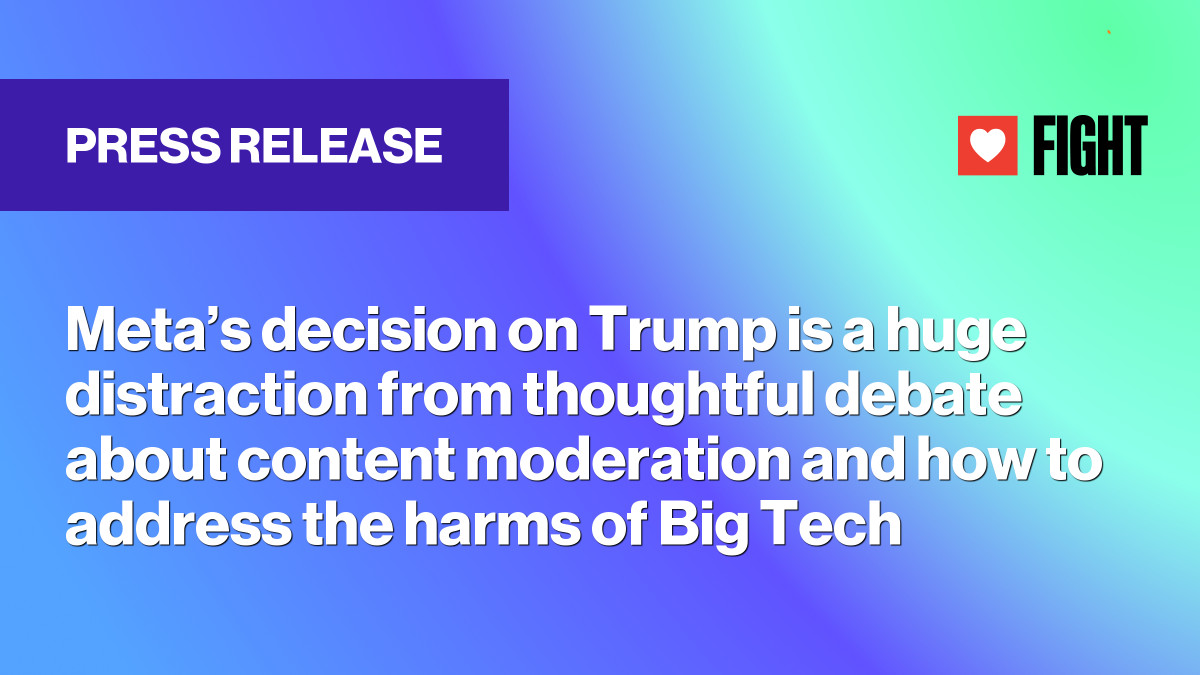 Meta’s decision on Trump is a huge distraction from thoughtful debate ...