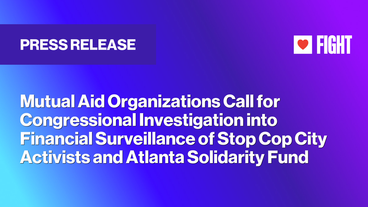 Mutual Aid Organizations Call for Congressional Investigation into ...