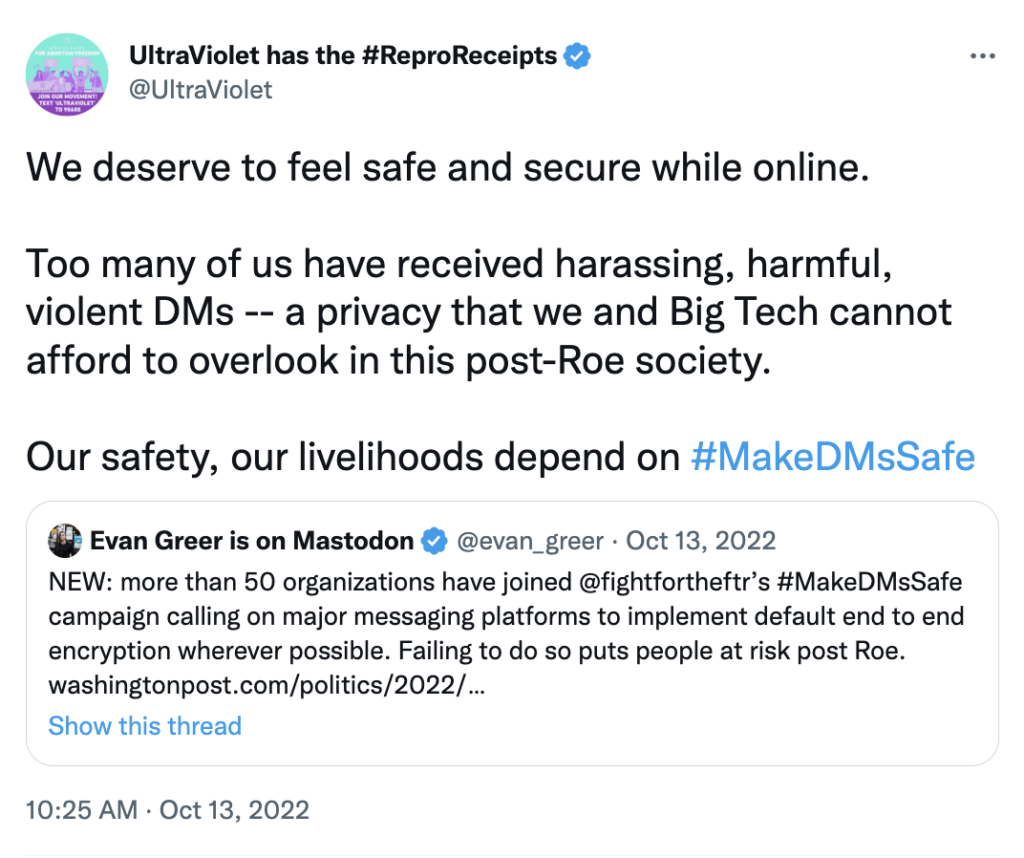 OPEN LETTER: Make DMs Safe